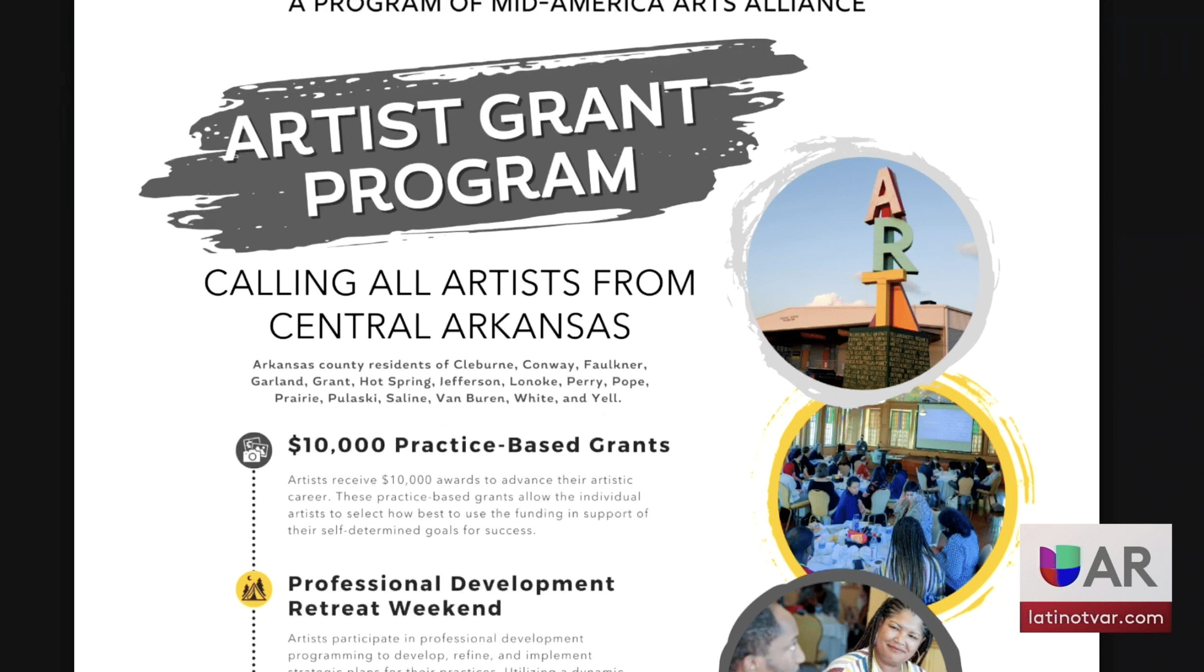 Beca para artistas latinos - Univision Arkansas