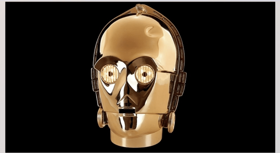 La cabeza de c-3po 'Star Wars' sale a la venta en una gran subasta de ...